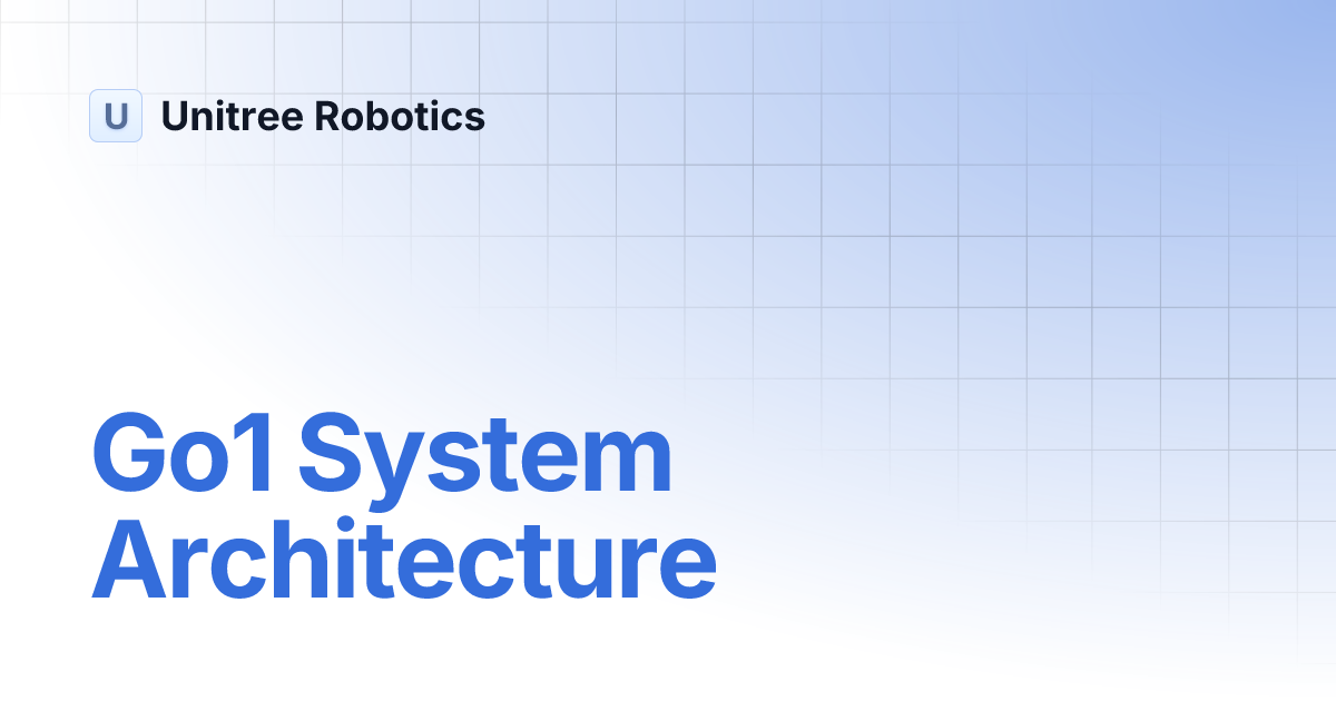 Go1 System Architecture | Unitree Robotics
